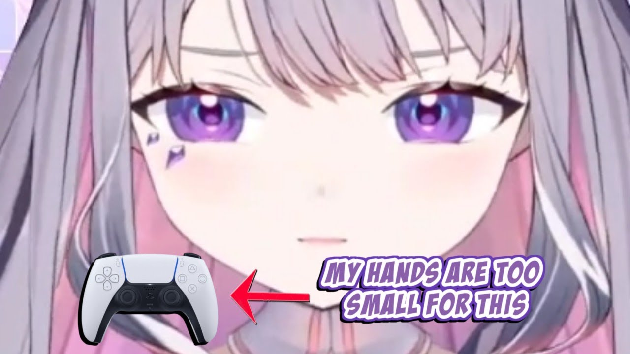 Biboo's hands are too small for the PS 5 controller - Koseki Bijou【clip ...