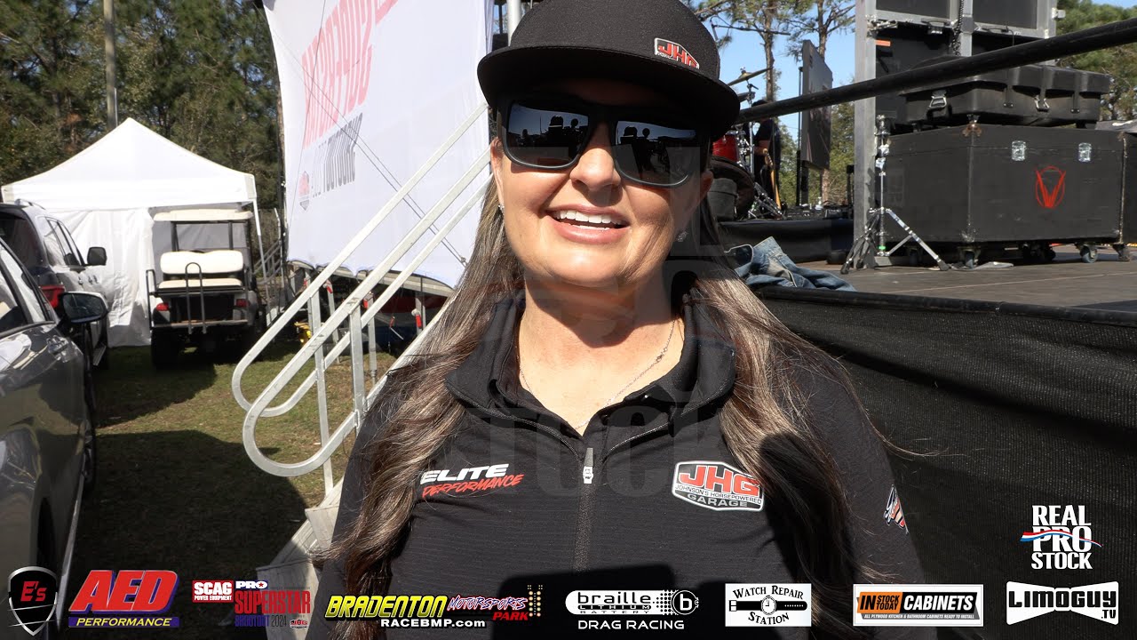 Real Pro Stock - Top Qualifier Erica Enders Speaks - SCAG Pro Shootout By JHG Bradenton Florida ...