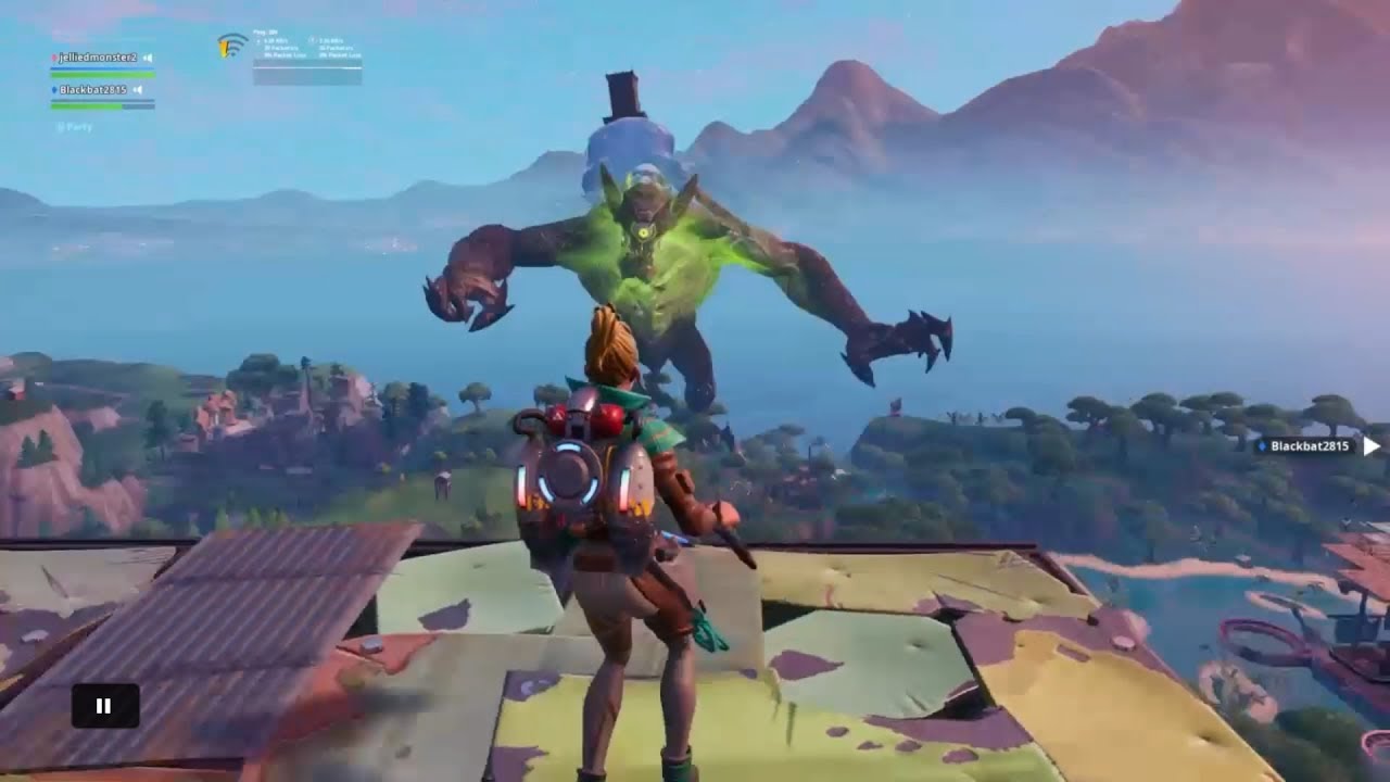 Fortnite Live Event! Mech VS Monster Full Fight! - YouTube