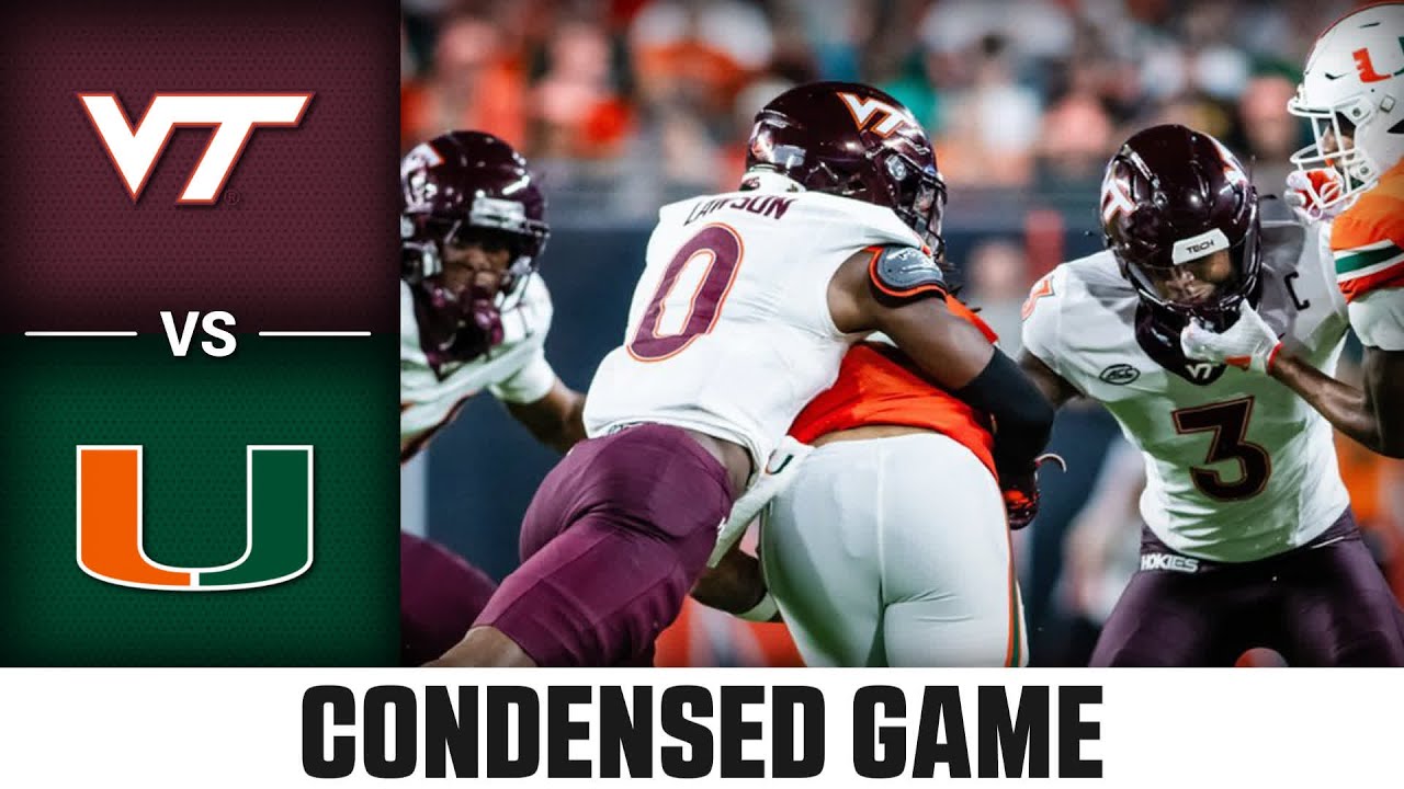 Virginia Tech vs. Miami Condensed Game | 2024 ACC Football - YouTube