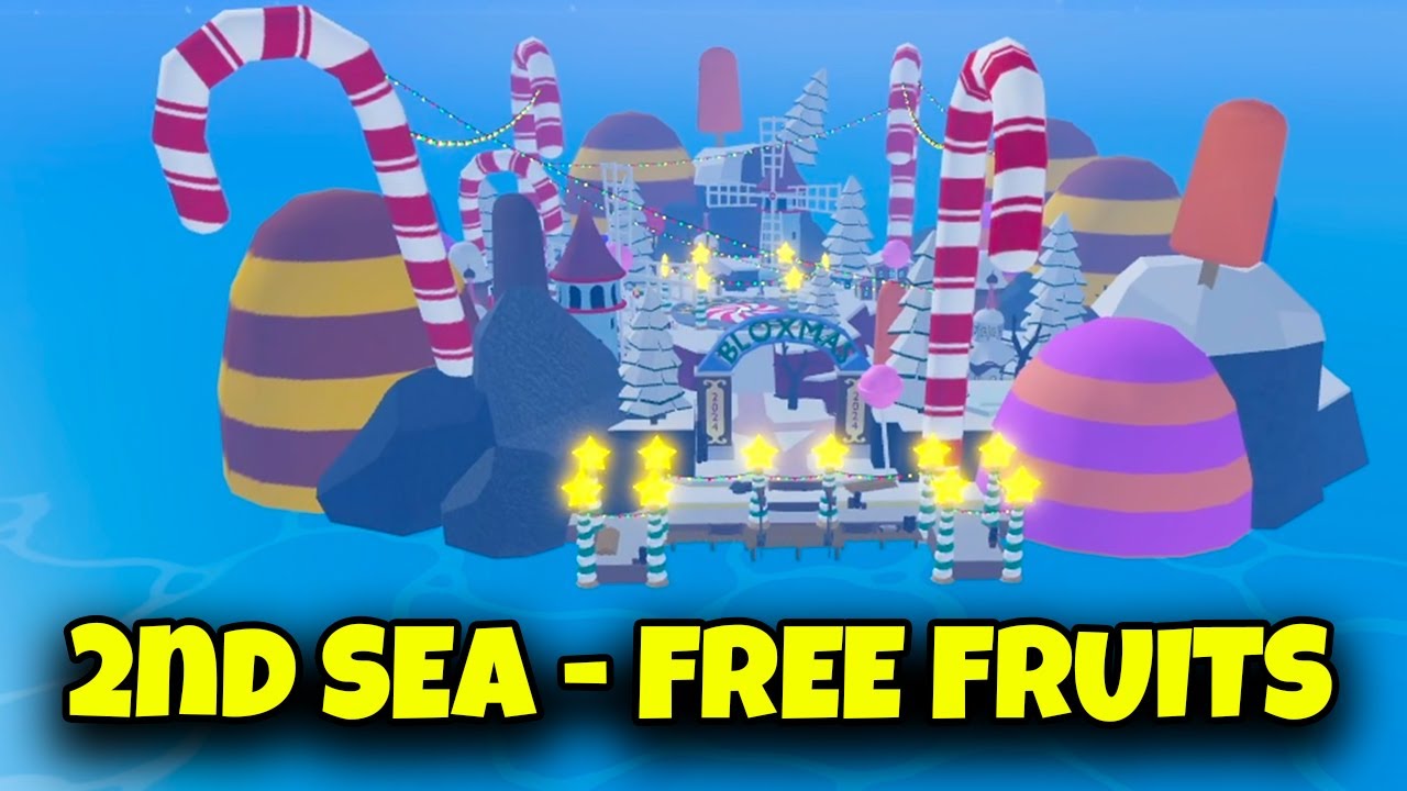 Christmas island / Present island location on second sea in Blox Fruits - YouTube