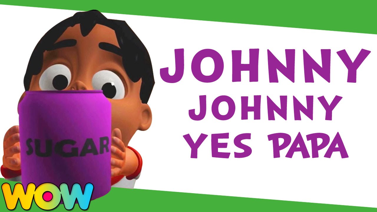 Johnny Johnny Yes Papa | Children Animated Rhyme | Non Stop Rhyme For ...