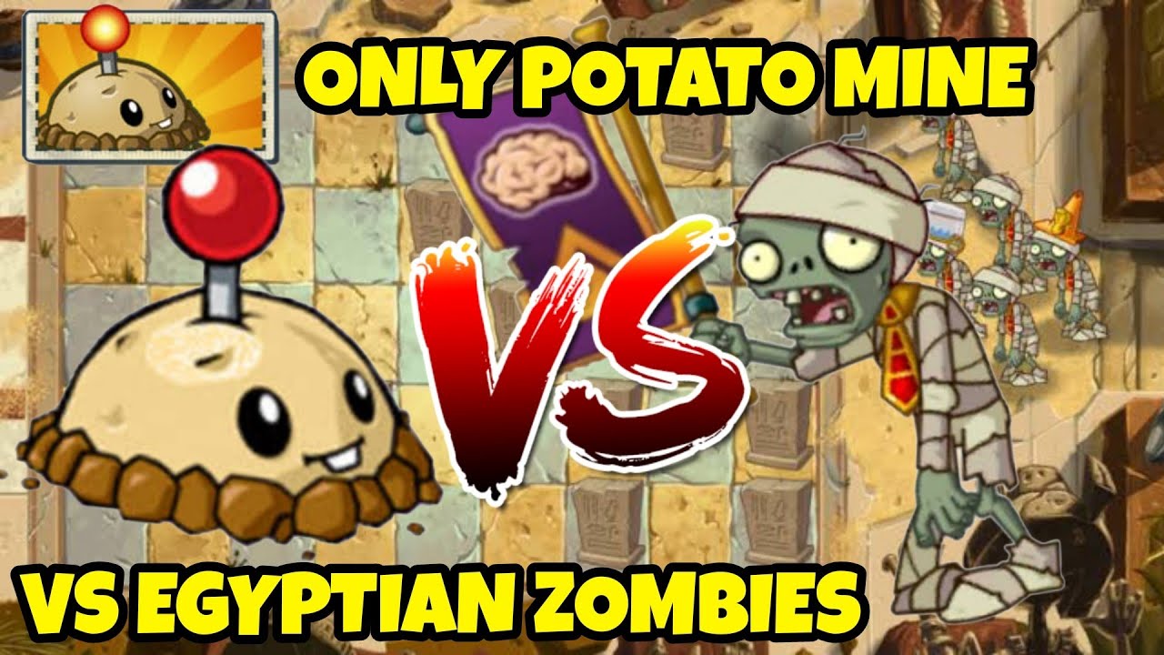 POTATO MINE VS ZOMBIES - Plants Vs Zombies 2 Ancient Egypt - YouTube