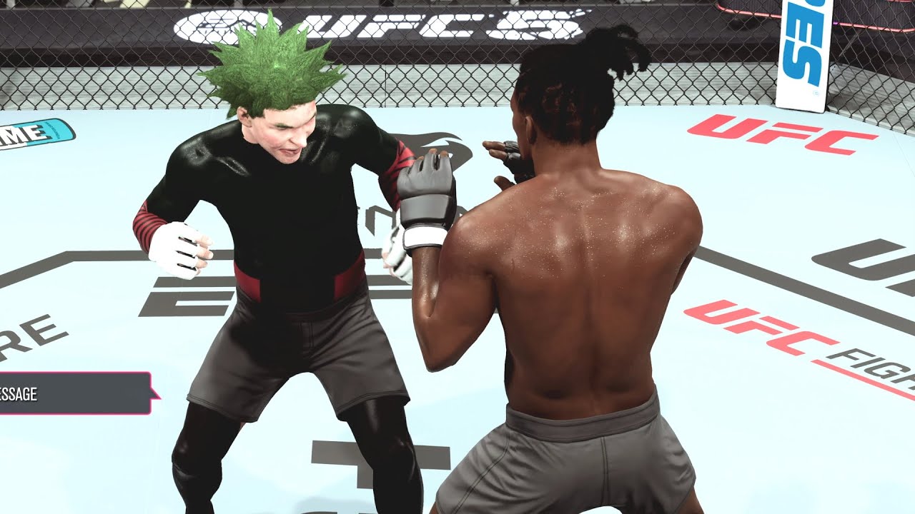 UFC 5 Career Online - 1st Title Fight vs Joker Hair! - YouTube