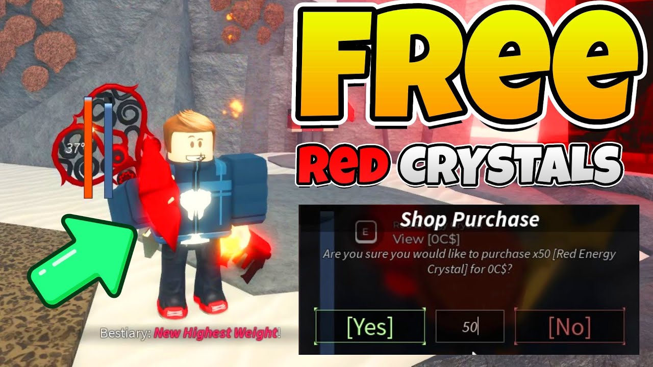 How to Get FREE RED ENERGY CRYSTAL Fisch - YouTube