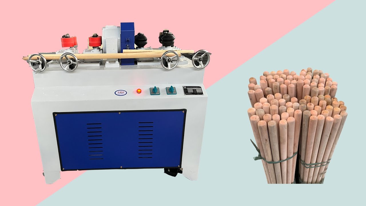 Broom Stick Sander Broom Handle Wood Rounding Machine Head Wooden ...