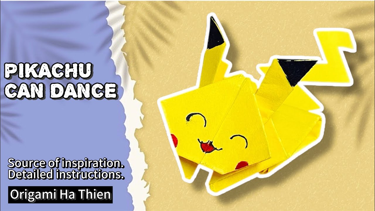 How to Fold an Adorable Pikachu Origami | Step-by-Step Tutorial for ...