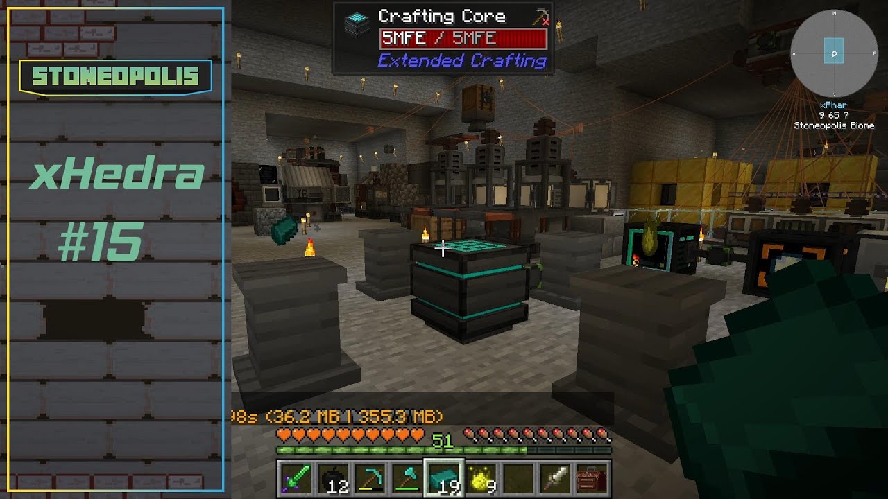 Stoneopolis E15 Shennannigans for Extended Crafting and Wither HNN - YouTube