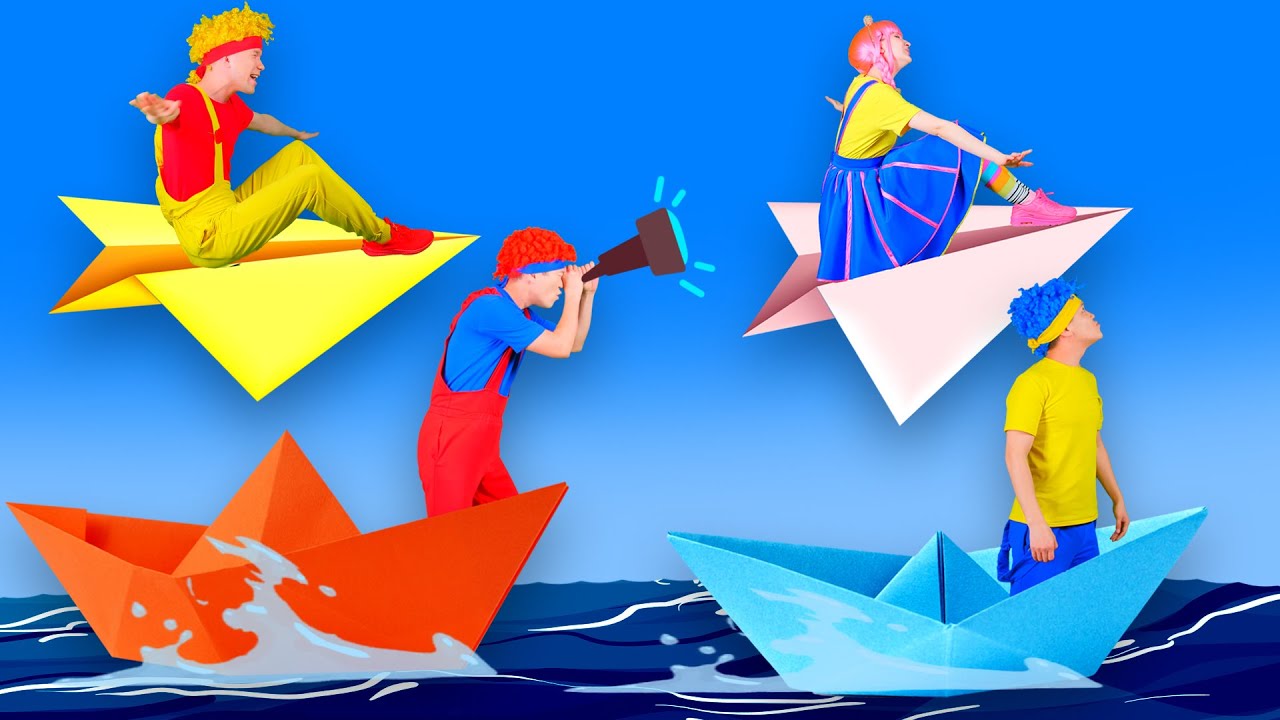 Paper Plane & Boat | D Billions Kids Songs - YouTube