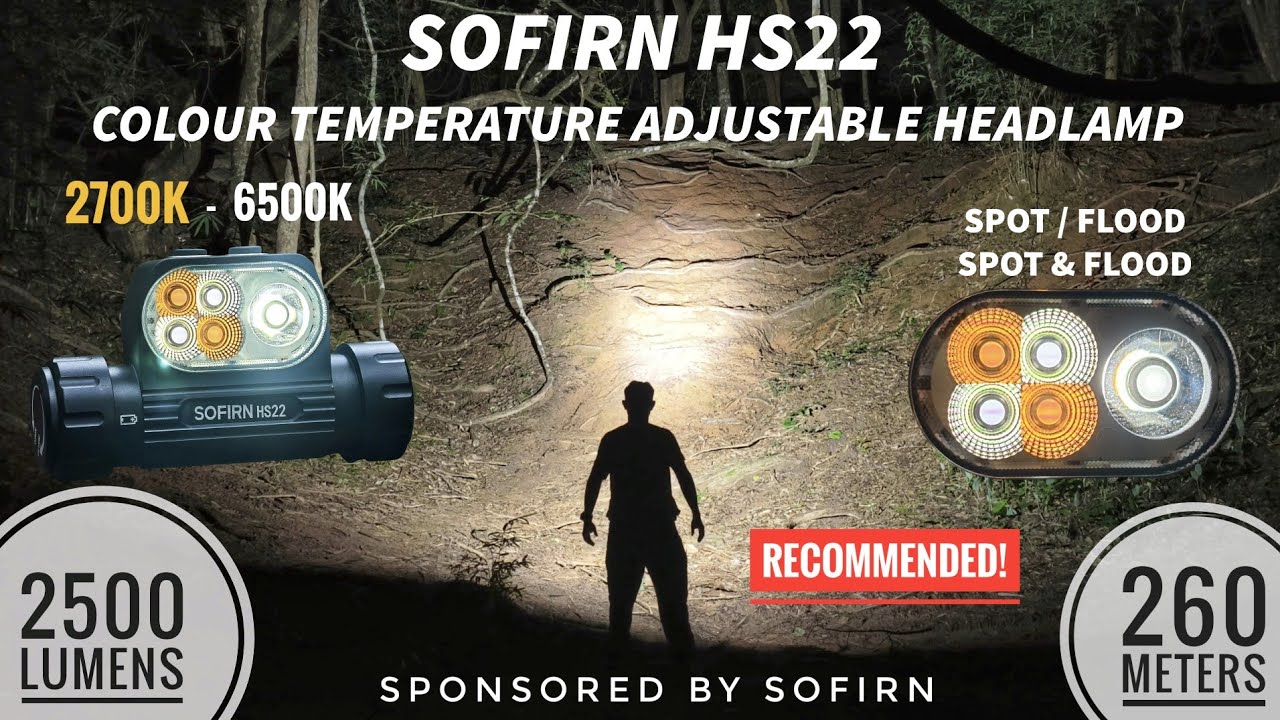 SOFIRN HS22 - The World's First Tint Ramping Headlamp, Spot, Flood ...