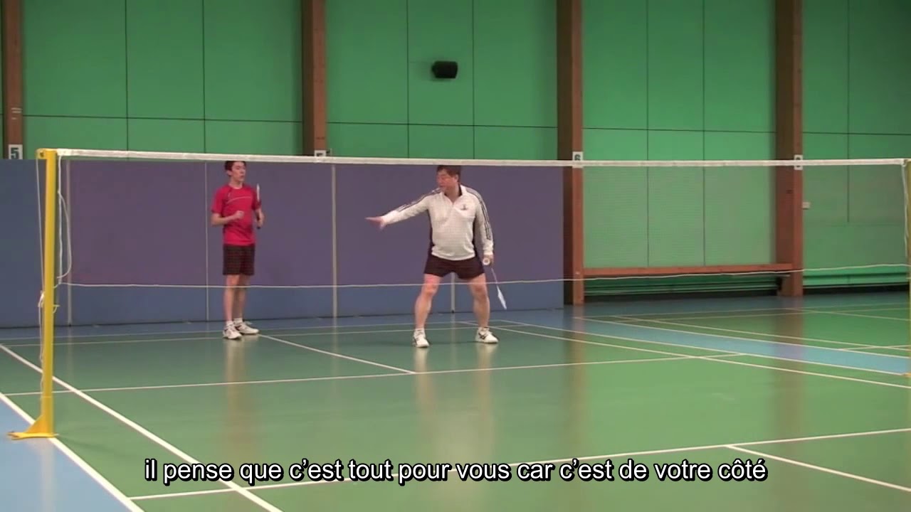 Pratique de positionnement en Attaque et Défense au Badminton(2) - YouTube