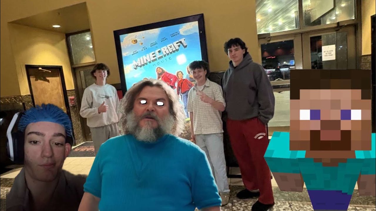 Watching A Minecraft Movie🤯 (most epic movie ever) - YouTube