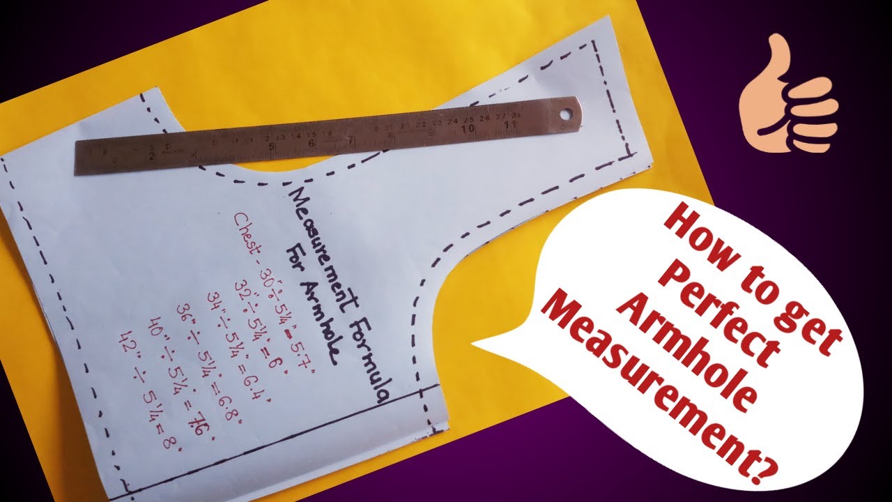 How to cut PERFECT Armhole measurement farma for all size ? ||Easy ...