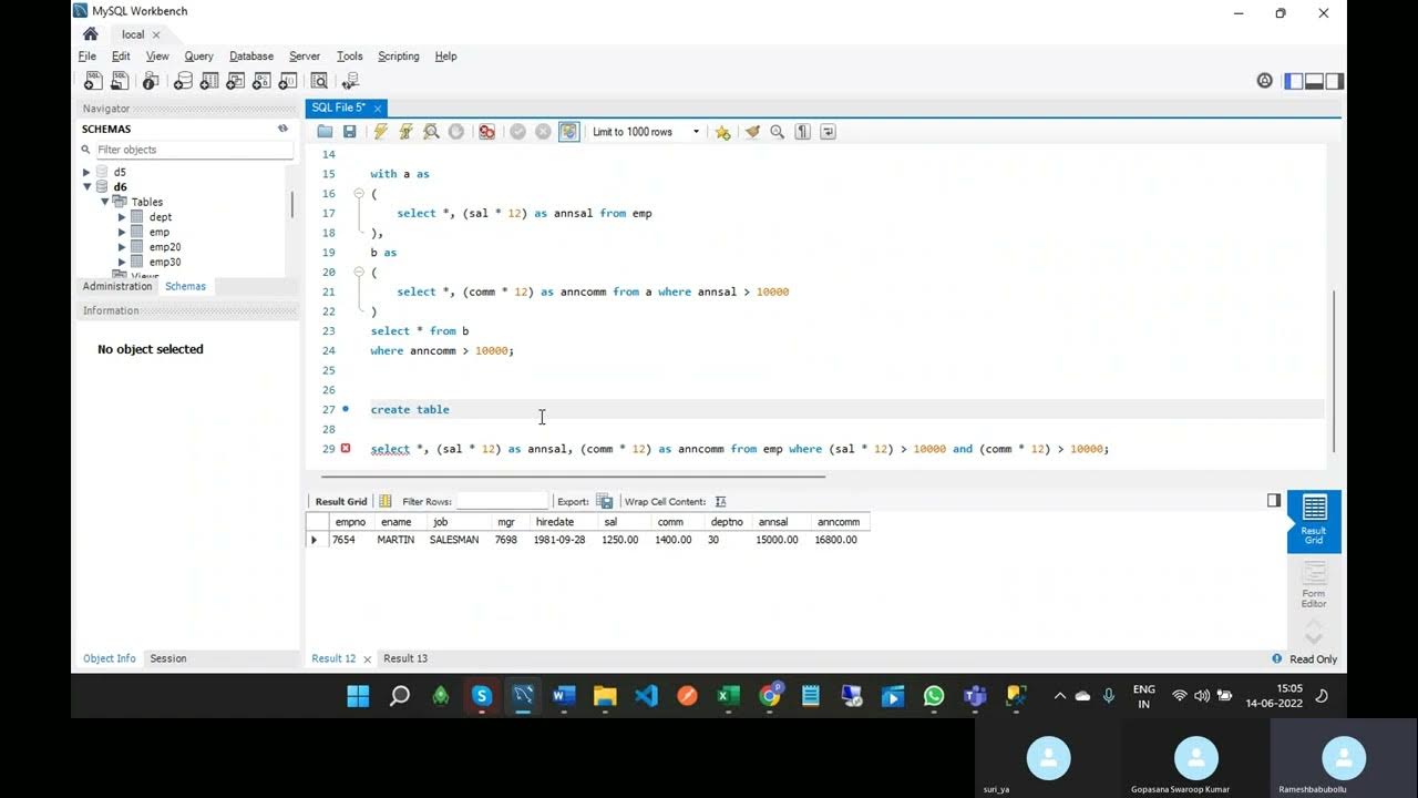 Part 14 - CTE in MySQL - YouTube