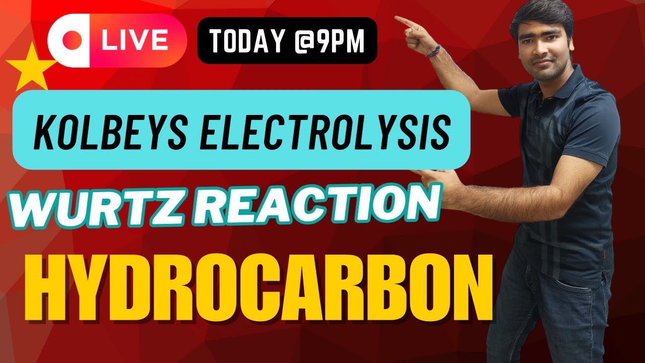 Wurtz Reaction & Kolbe’s Electrolysis Explained with Mechanisms | Class ...