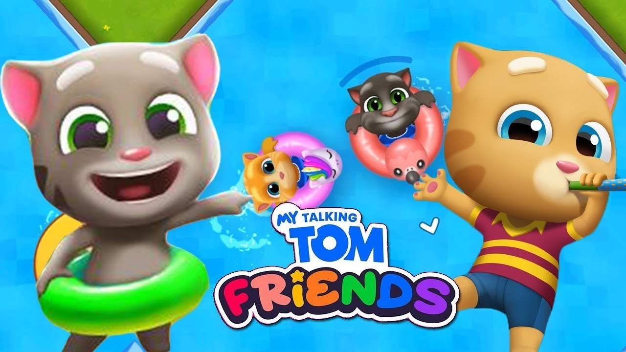 playing pool jam in my talking tom friends - YouTube