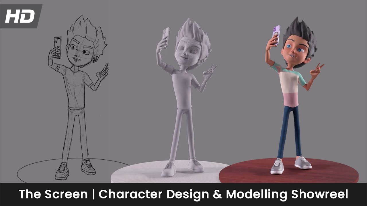 The Screen | Characters Design & Modelling Showreel - YouTube