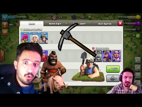Madenci ve Binici Ne Yapar İzle Gör ! - Clash Of Clans Türkçe