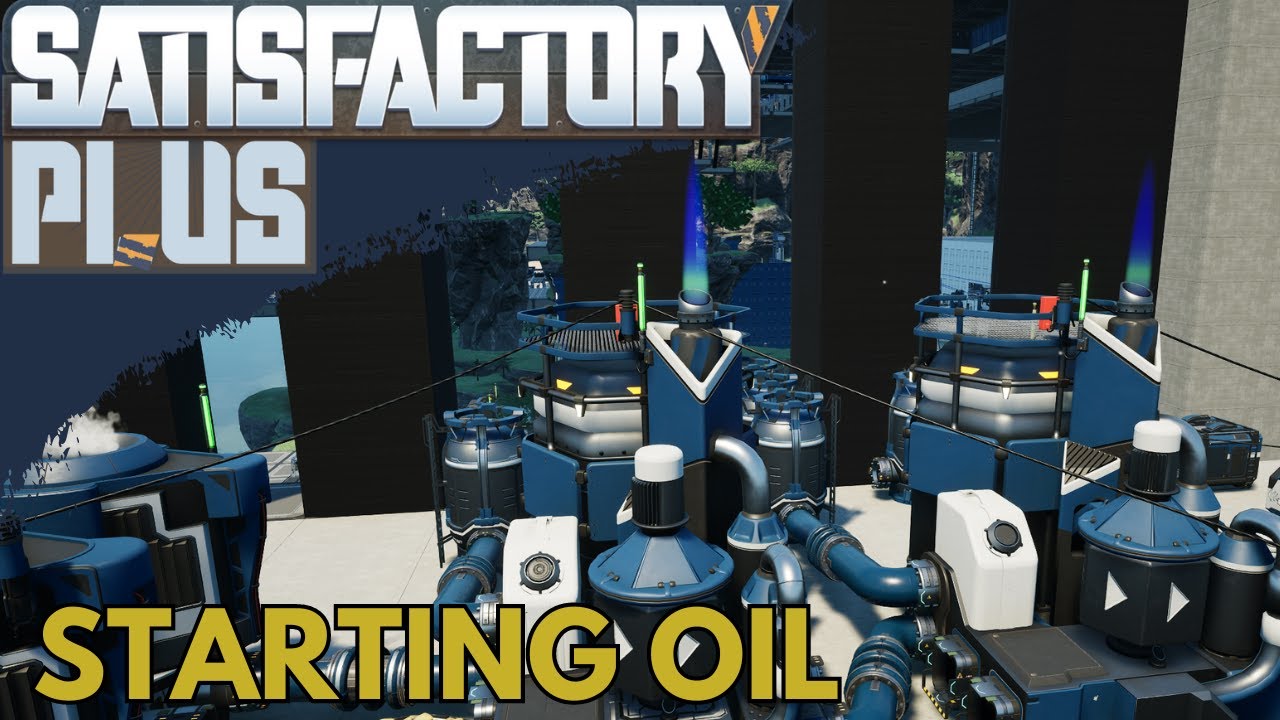 Satisfactory Plus oil processing is extremely complicated... - YouTube