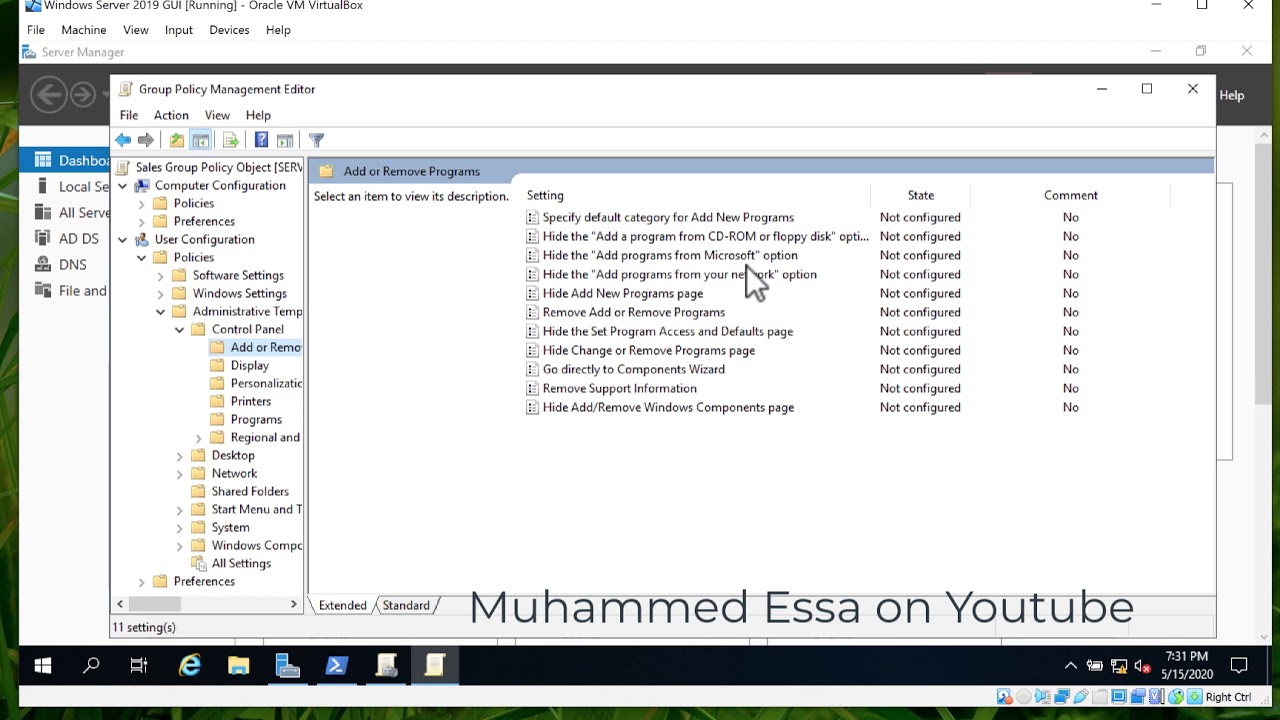 25 Microsoft Windows Server 2019 | group policy organizational unit ...
