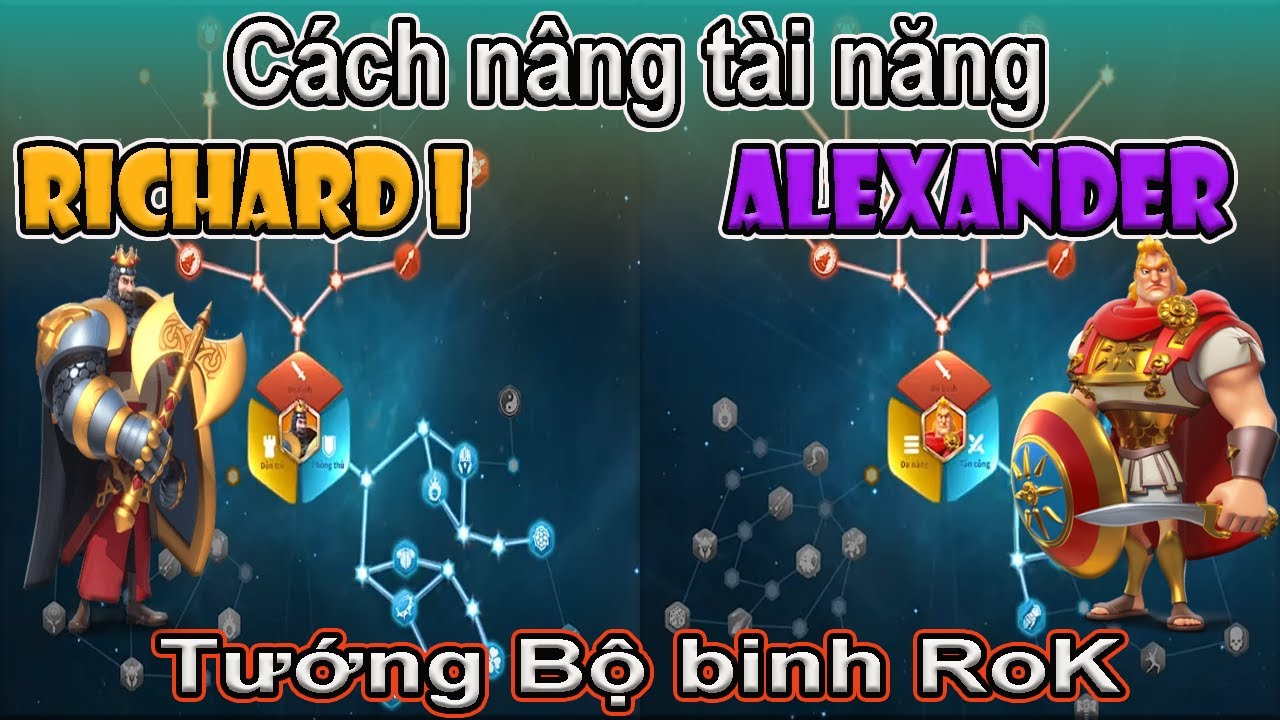 Tài năng của #Richard I và #Alexander the Great trong Rise of Kingdoms ...