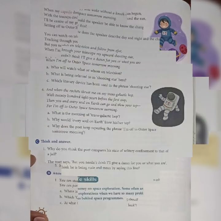 Mangalyaan and off to outer space tomorrow morning class 6 English ...