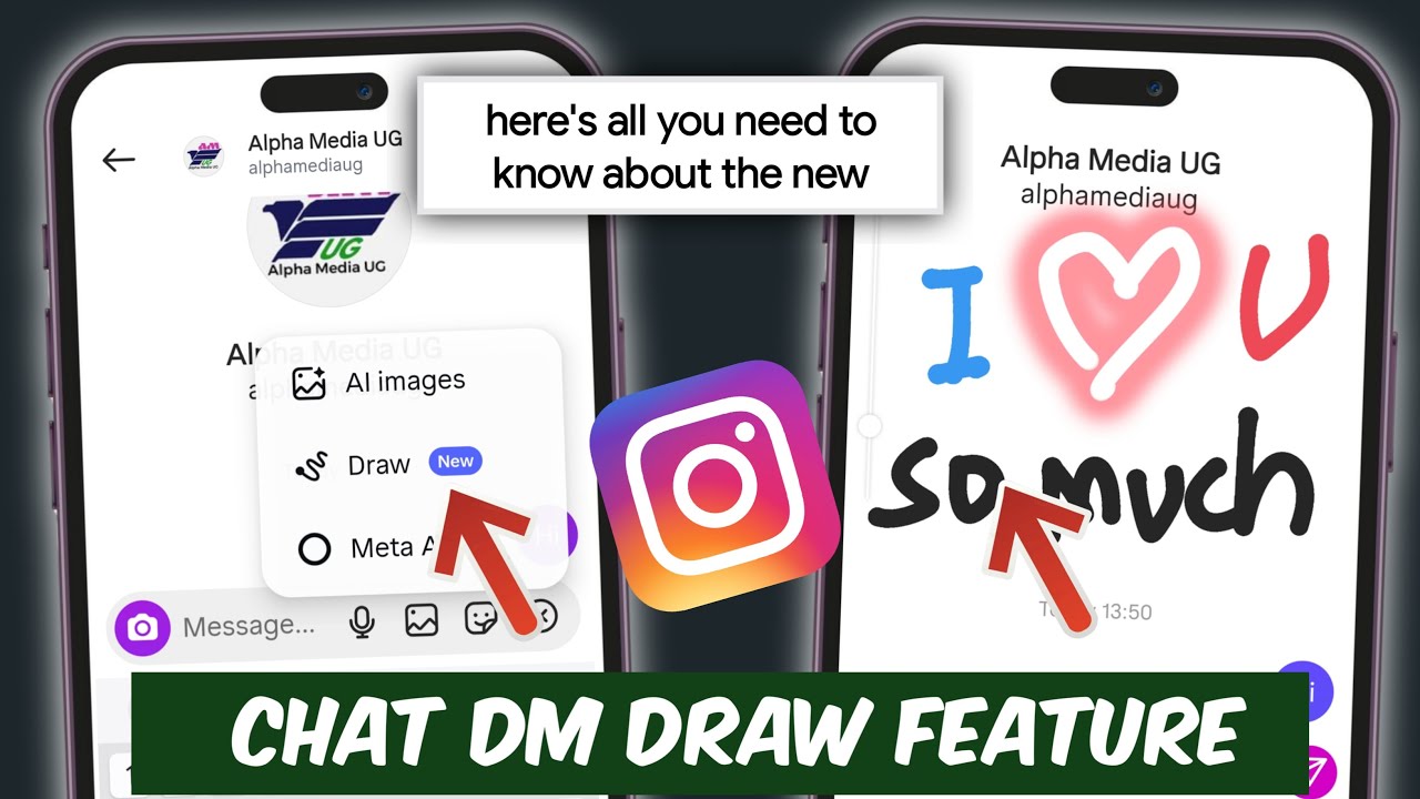 Instagram Chat Draw Doodle New Update | How to Draw & Send Doodle in ...