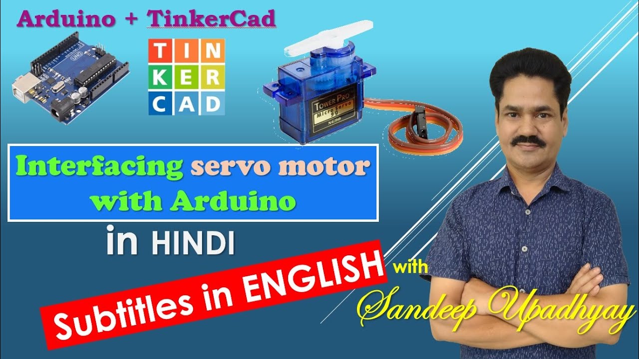 Tutorial #7: Interfacing Servo motor with Arduino in TinkerCad (virtual ...