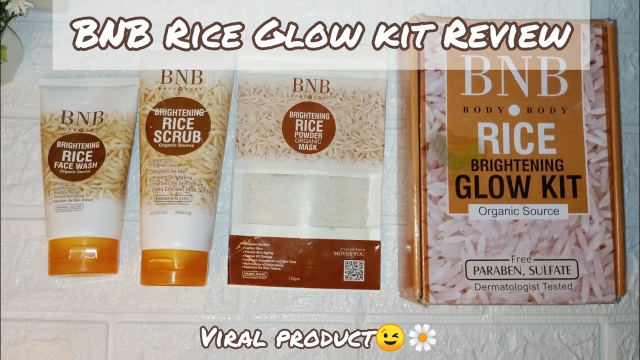 BNB Rice Glow kit | Viral Product | Honest Review - YouTube