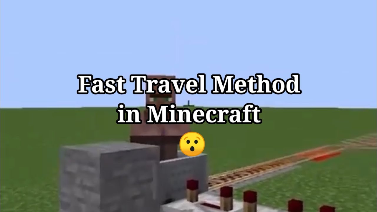 Fast travel method in Minecraft ||😯 - YouTube
