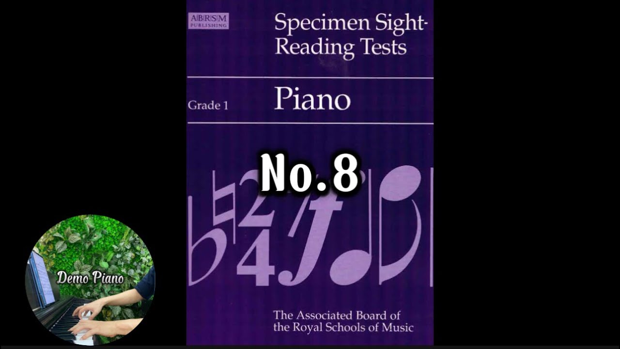 No.8 | ABRSM Specimen Sight-Reading Tests Piano by Alan Ridout Grade 1 ...
