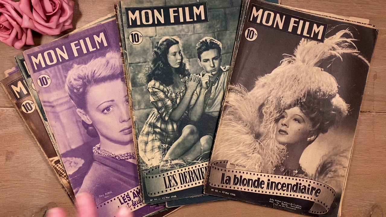 FOR SALE: Vintage Movie Magazines (French) in my Etsy shop 1948-1950 ...