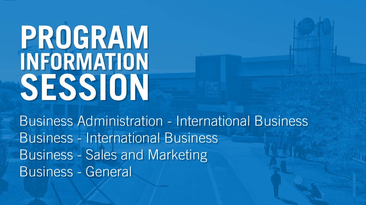 Program Information Session ~ Sales & Marketing, General Business and ...