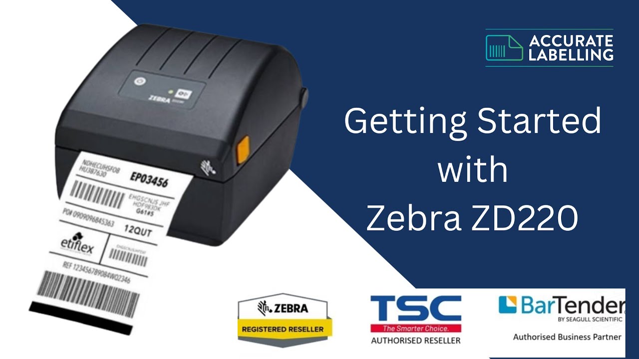 Getting Started with Zebra ZD220d - YouTube