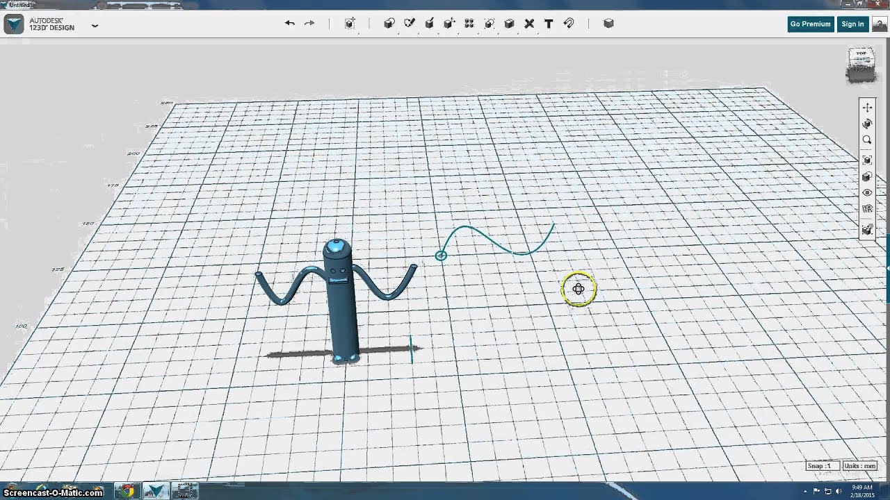 123D Design-Fillet and Subtract - YouTube