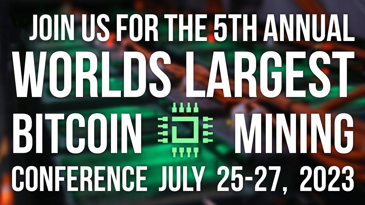 World's Largest Bitcoin Mining Conference: JOIN US @MiningDisrupt - YouTube