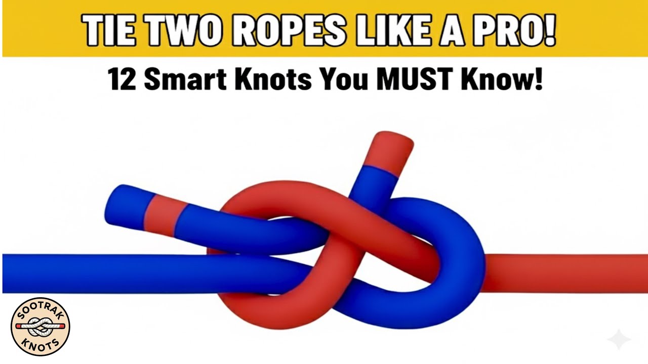 12 Common Knots Everyone Should Know | Easy Rope Knots for Beginners ...