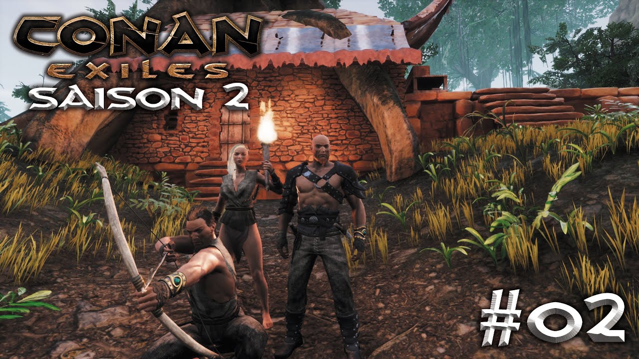 Conan Exiles - S02 E2 : Une maison sous un arbre | En trio avec @LY_TV ...
