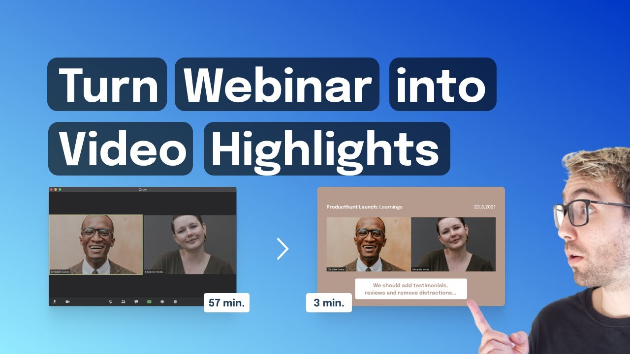 How to Turn A Webinar Into Video Highlights - YouTube