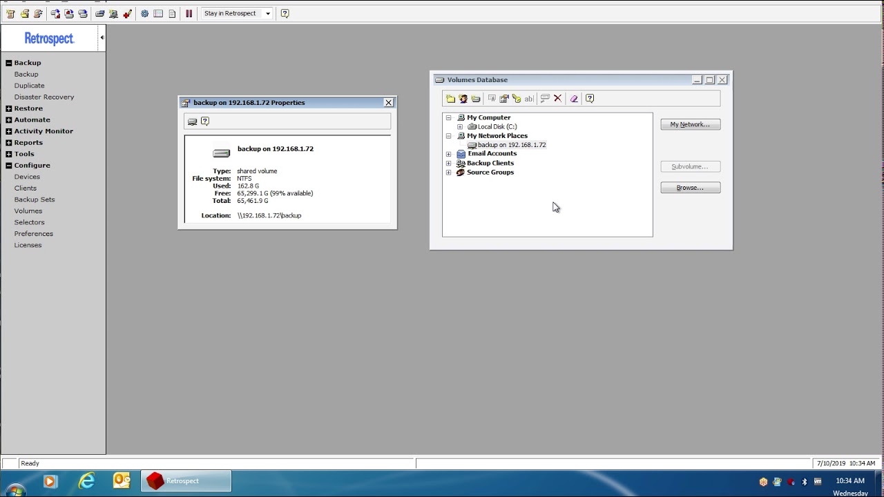 Retrospect Backup for Windows: Setting up a NAS as a Backup Source ...