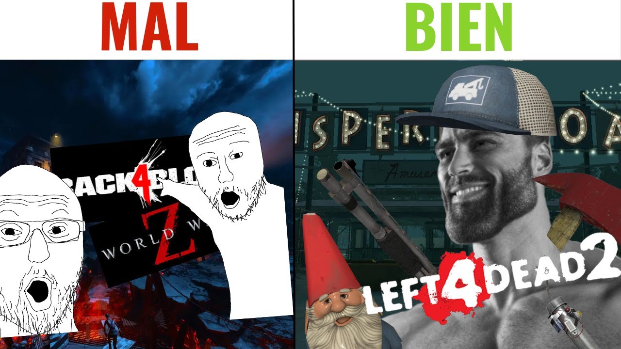 👑¿Por qué LEFT 4 DEAD 2 es el REY? 💀 Back 4 Blood World War Z quedaron ...