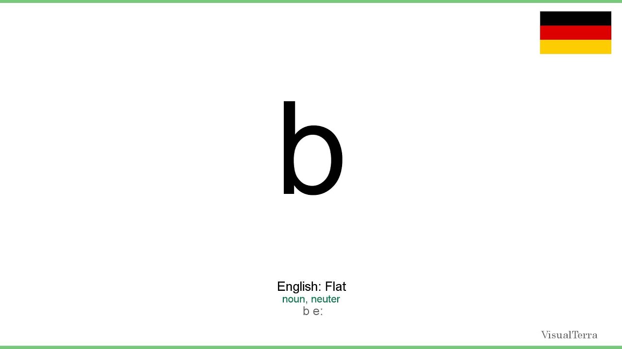 How to pronounce: B (German) - YouTube