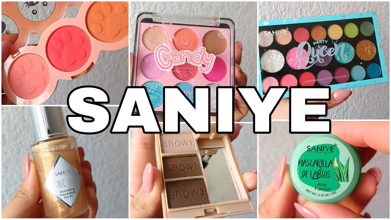 Probando productos de Saniye: Sombras, labiales y más | Unboxing ...