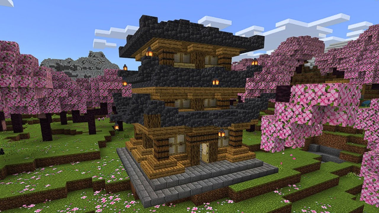 NAPRAVILI SMO JAPANSKU PALATU U MINECRAFT-U *prelepa* - YouTube