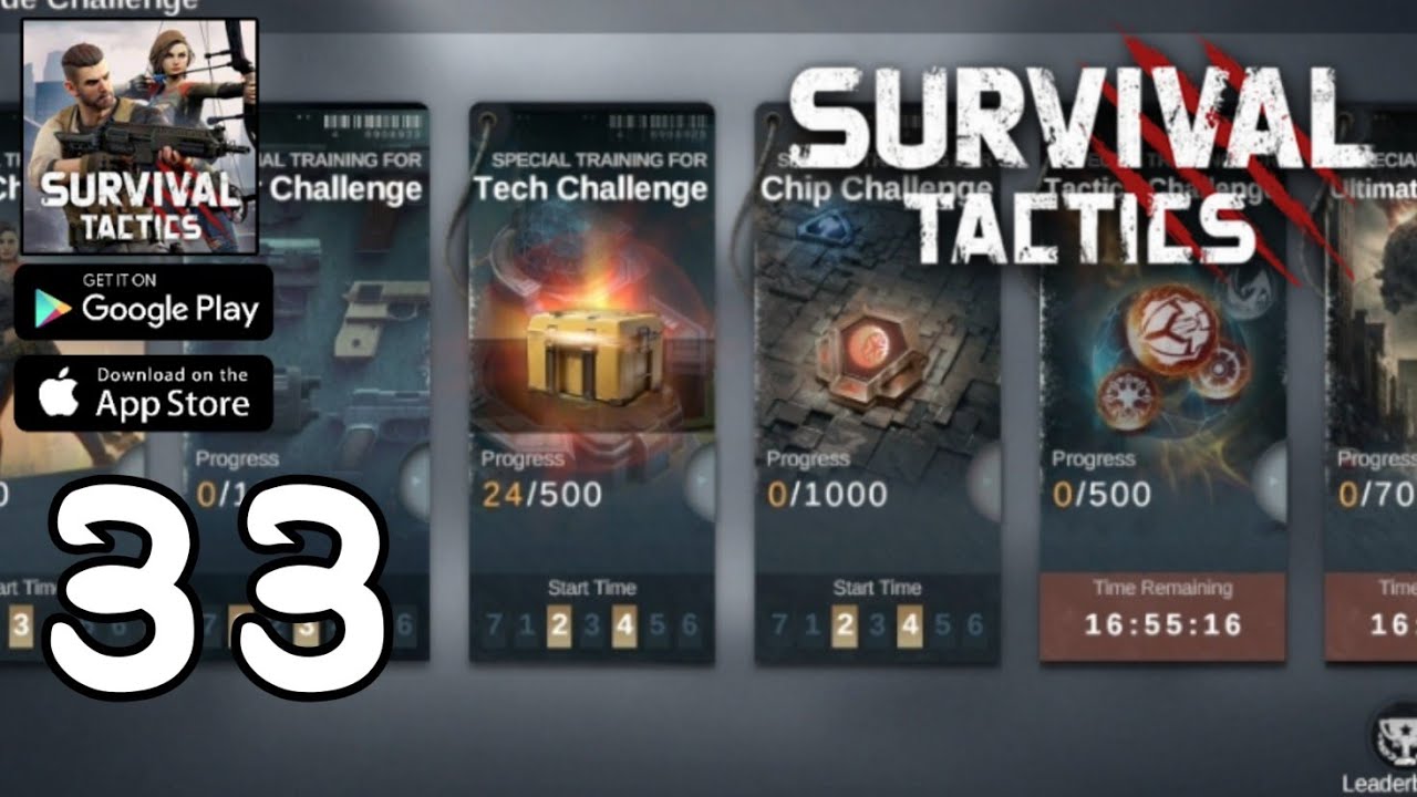 Tech Challenges progress / Survival Tactics Gameplay:- p_33 ...