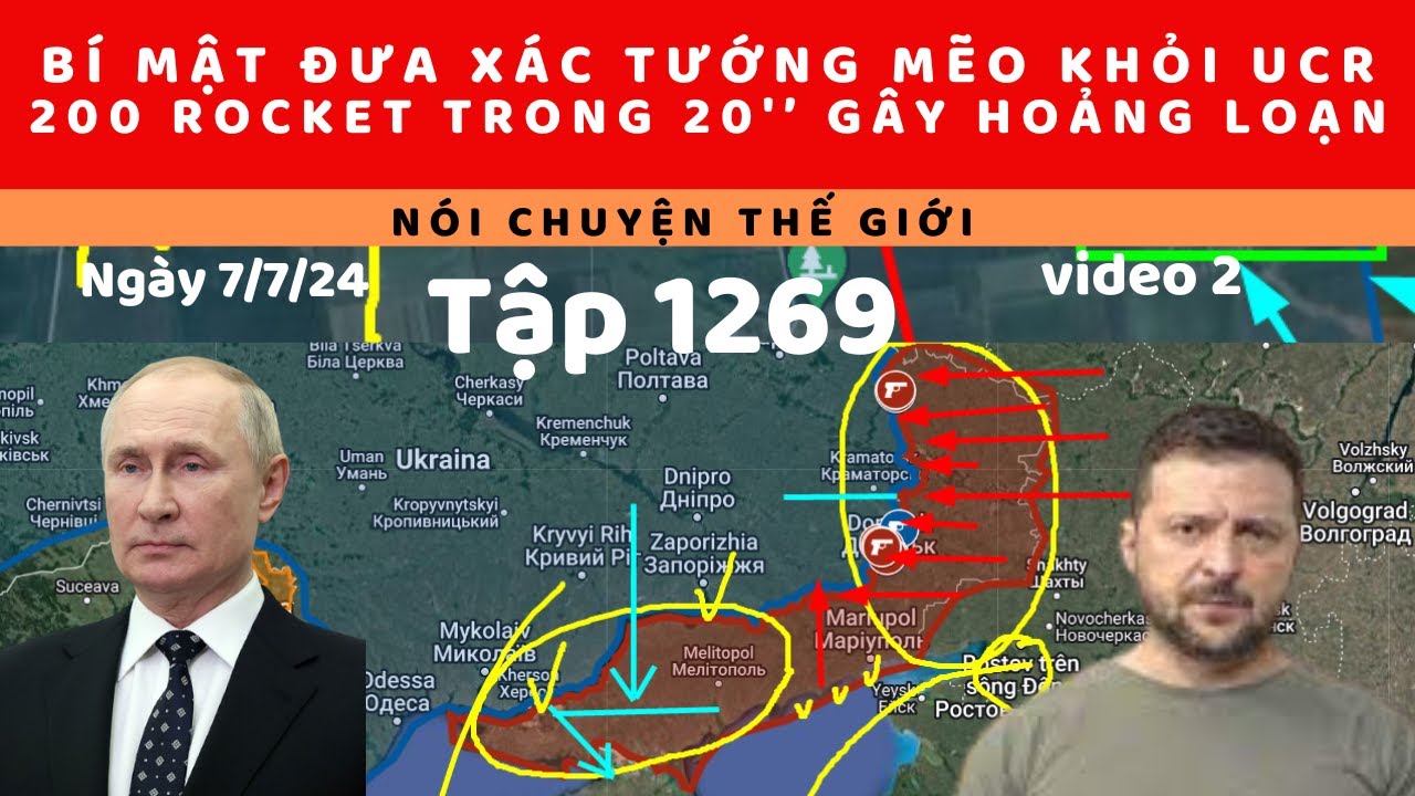Tập 1269. Tướng TQLC Mẽo tử trận ở Ucr. Nga giã 200 TL trong 20 giây ...