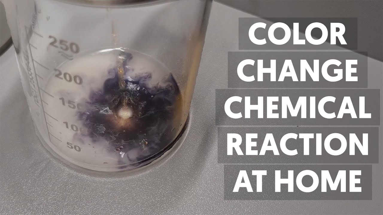 Simple COLOR CHANGE CHEMICAL REACTION you can make AT HOME [Starch ...