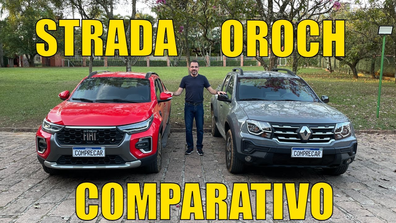 Comparativo: Fiat Strada x Renault Oroch - YouTube
