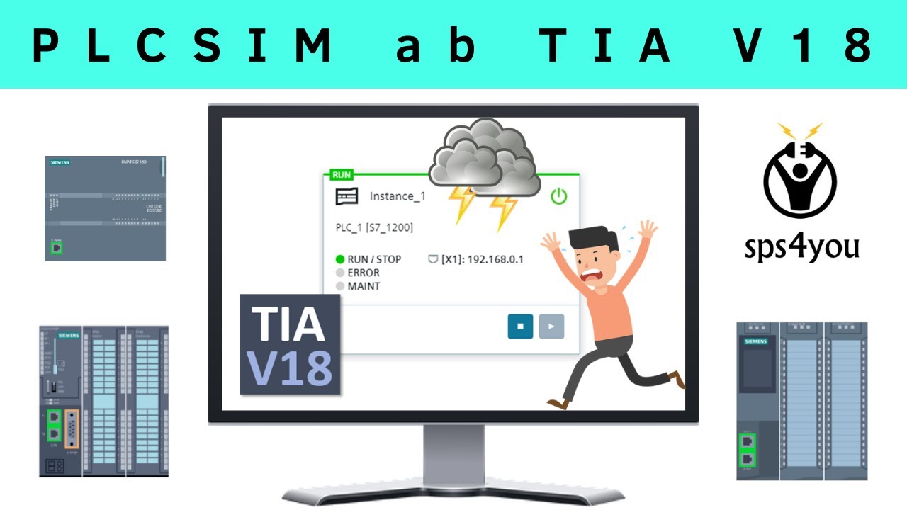 PLCSIM ab TIA V18 - Simulation ohne SPS Hardware - Basic & Advanced - Aufbaukurs (Kapitel 6.3.4 ...