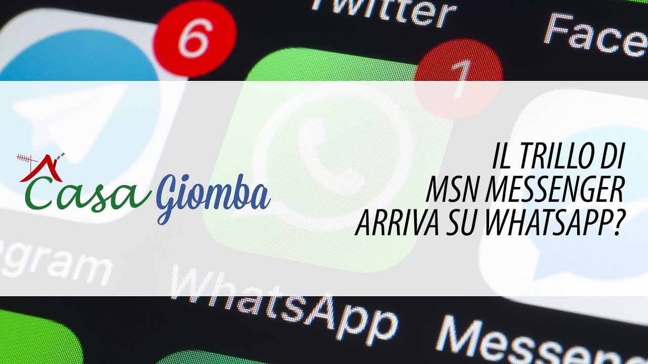 Il #trillo di #MSN Messenger su #Whatsapp? - YouTube